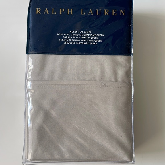 Ralph Lauren | Bedding | New Ralph Lauren Solid Percale Tan Queen Flat ...